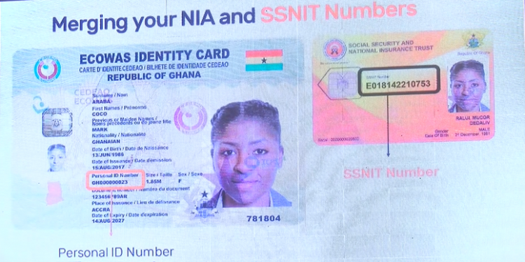 Merger of SSNIT numbers, Ghana Card begins on June 28 | GBC Ghana ...