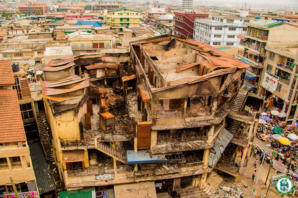 Fire-ravaged Makola Market building to be demolished | GBC Ghana Online ...