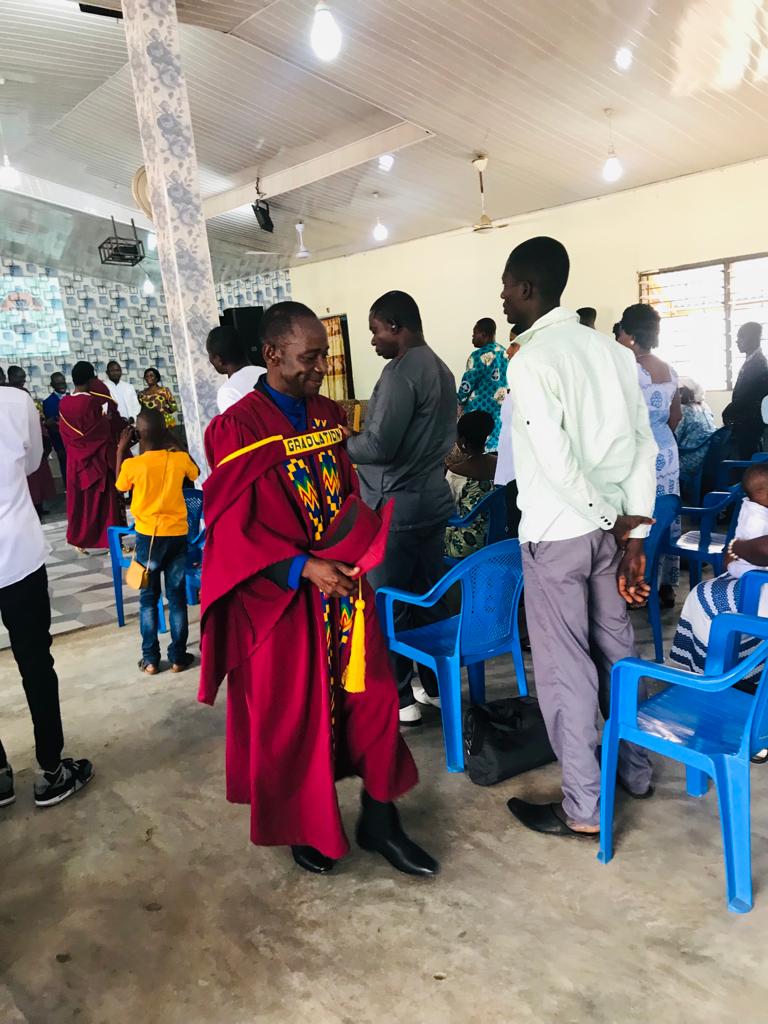 GBC Staff, Samuel Kojo Acquency with Volta Star Radio ordained Reverend ...