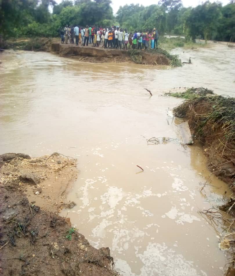 Residents of Nkwanta South stranded after Bridge collapse