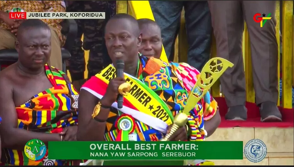 President Akufo-Addo lauds Farmers as Yaw Sarpong Serebour adjudged 2022 National Best Farmer