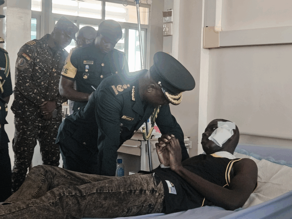 GIS boss visits officer injured in armed attack at Gbintiri checkpoint